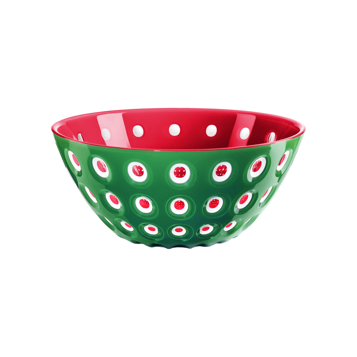 Guzzini Bowl Le Murrine Emerald Green and Red 25 cm - Made in Italy ...