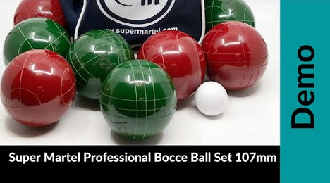 Made in Italy Super Martel Professional Bocce Ball Set 107mm, Tourname ...