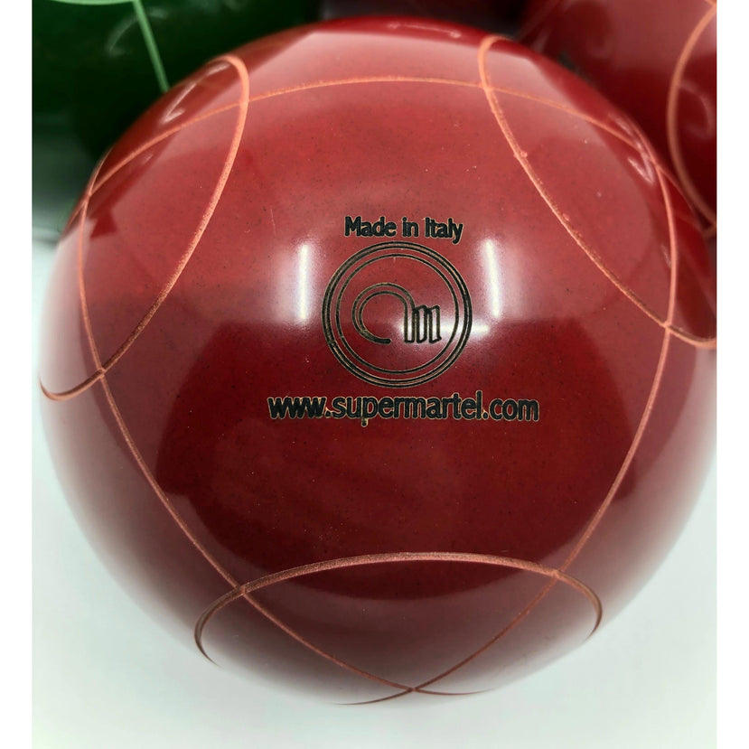 Made in Italy Super Martel Professional Bocce Ball Set 107mm Tournamen ...